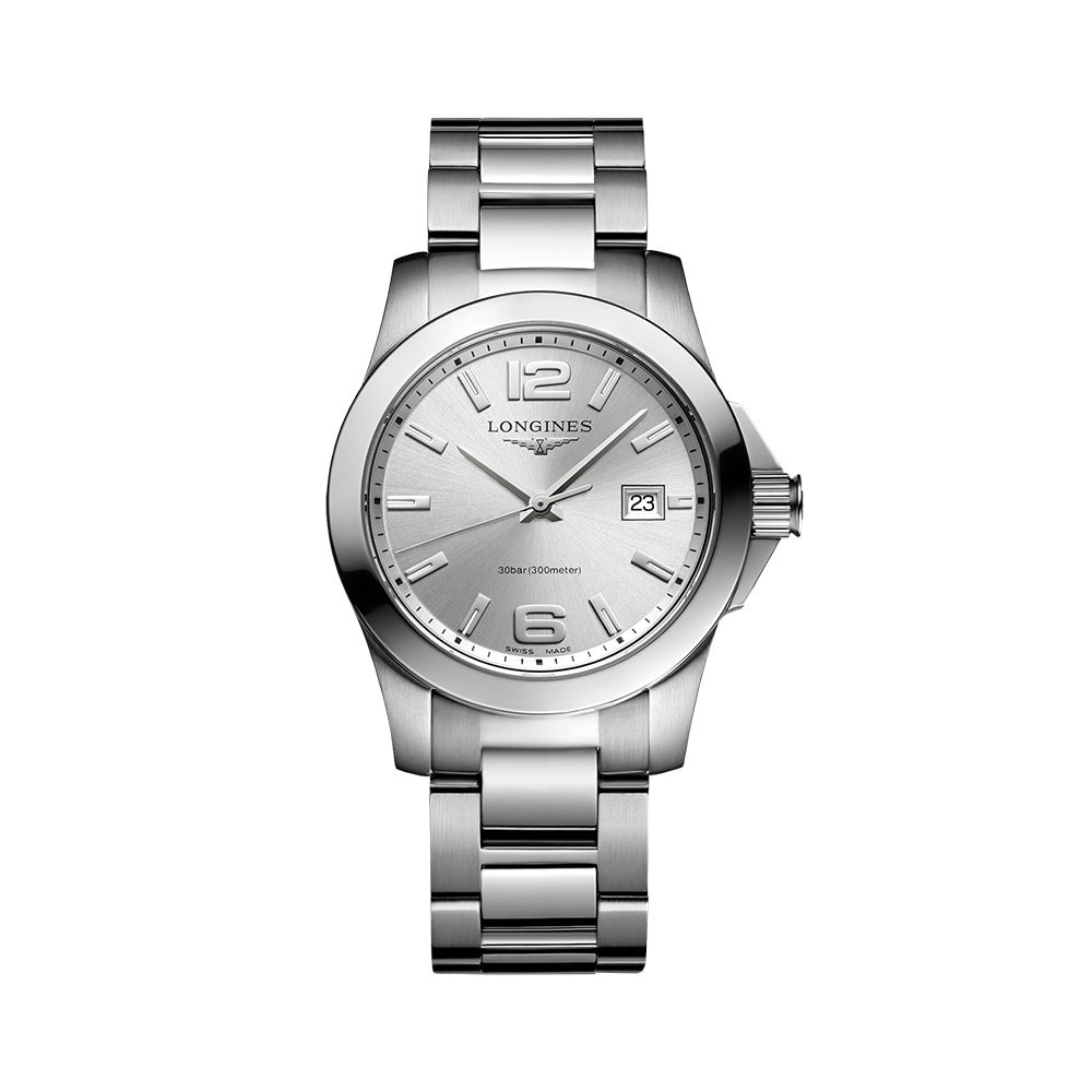 Longines Conquest Classic 34 - L3.377.4.76.6 Quartz Sunray Silver ...
