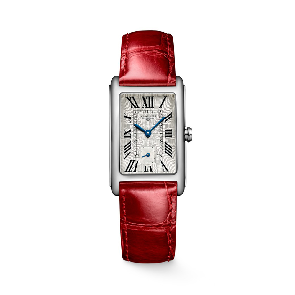 Longines Dolcevita 23 - L5.512.4.71.5 Silver Flinque Red Leather – voilà.id