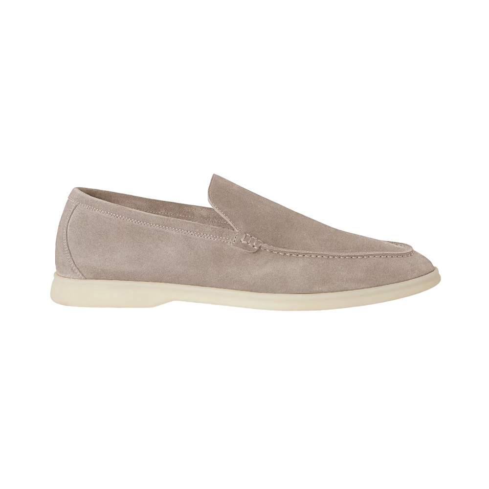 Loro Piana Summer Walk Loafers Suede Classic Beige – voilà.id