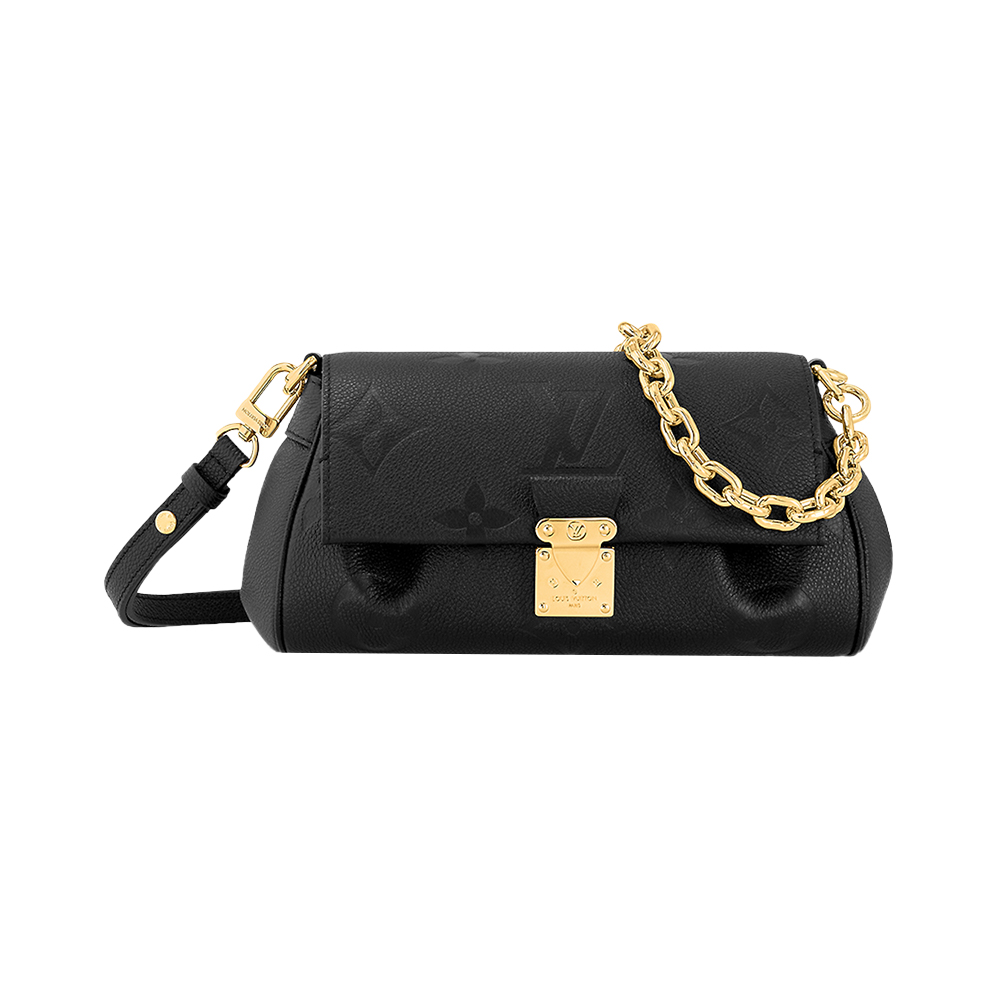 Louis Vuitton Favorite Monogram Empreinte Shoulder Bag Black – voilà.id