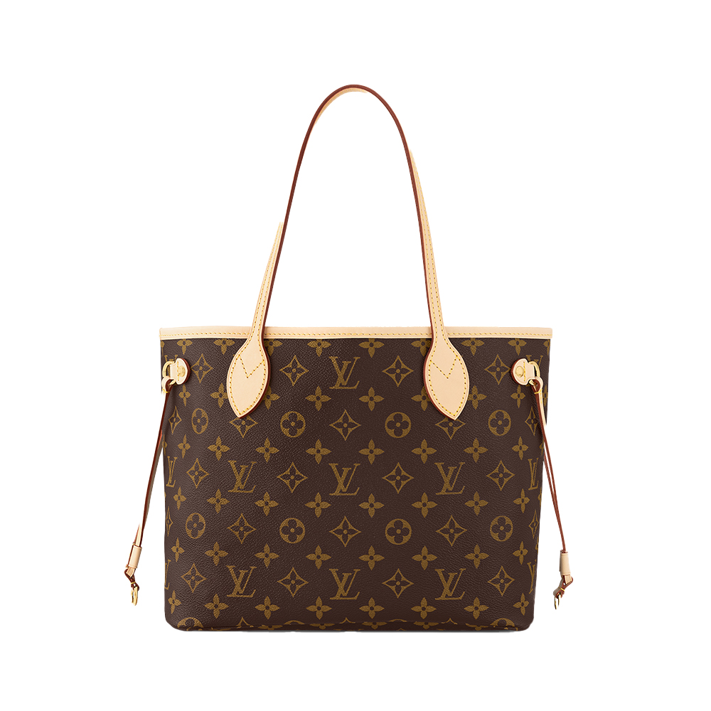 Louis Vuitton Neverfull PM Monogram Coated Canvas Beige – voilà.id