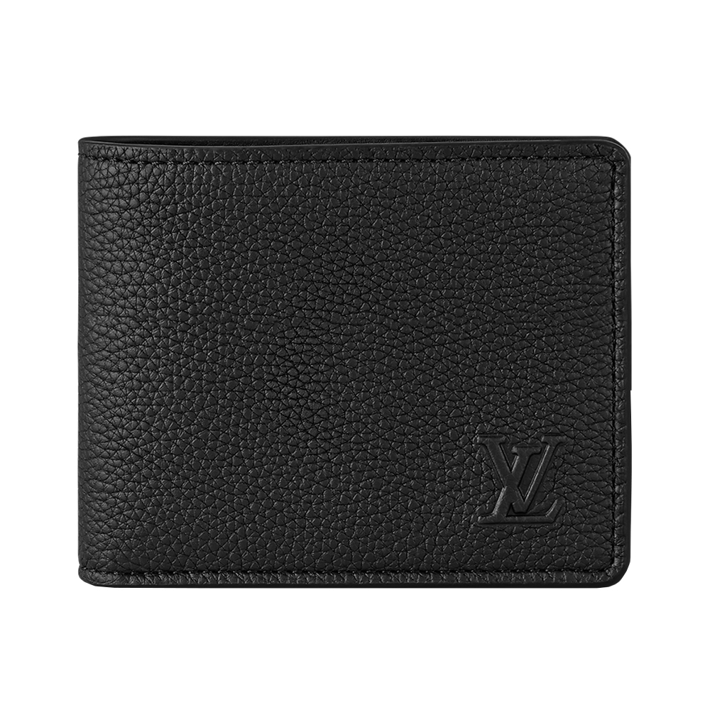 Louis Vuitton Slender Grained Vintage Calf Leather Wallet Black – voilà.id
