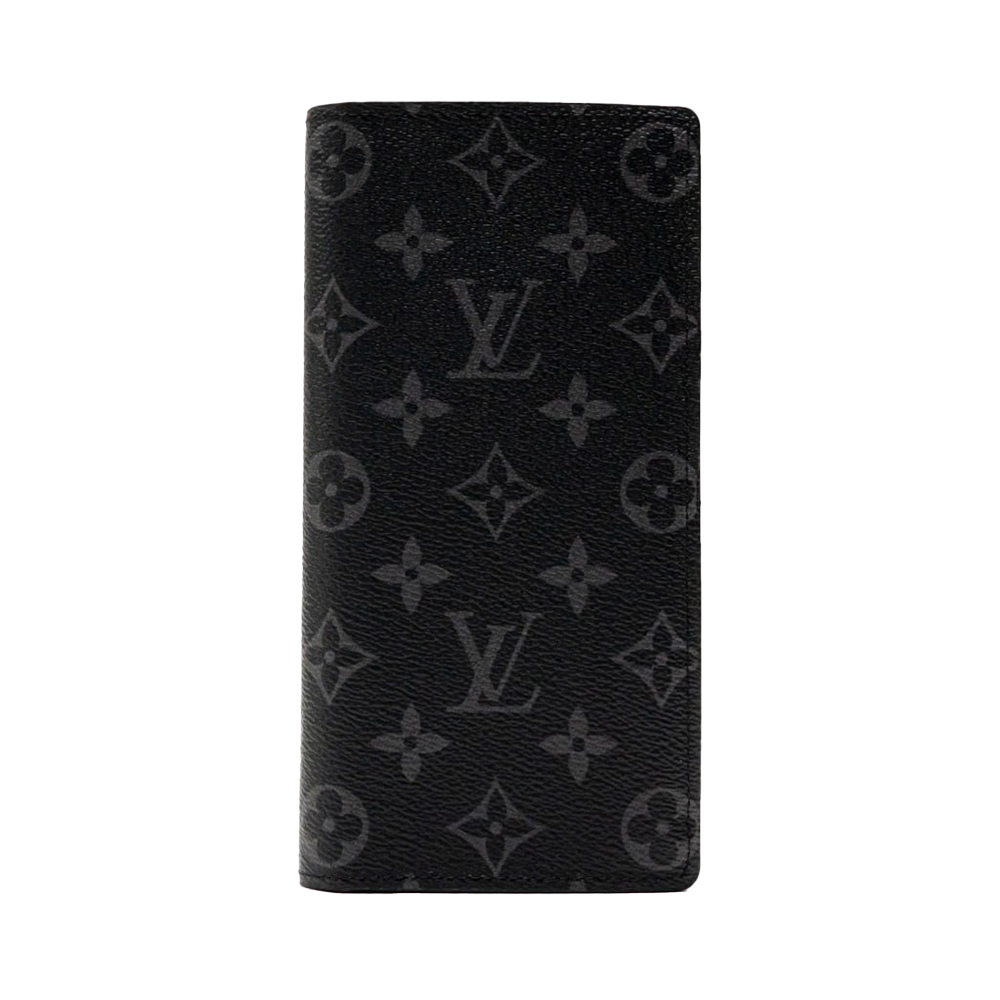 Louis Vuitton Brazza Monogram Eclipse Wallet Black – voilà.id