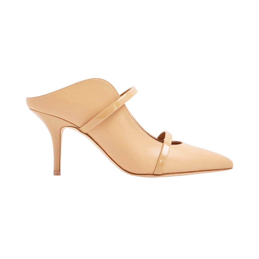 Malone Souliers Maureen 70 Nappa Leather Heels Black Gold – voilà.id