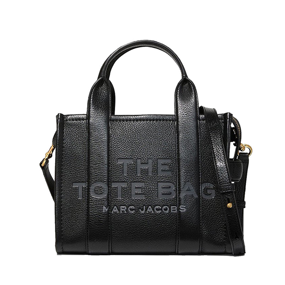 Marc Jacobs The Leather Small Tote Bag Black – voilà.id