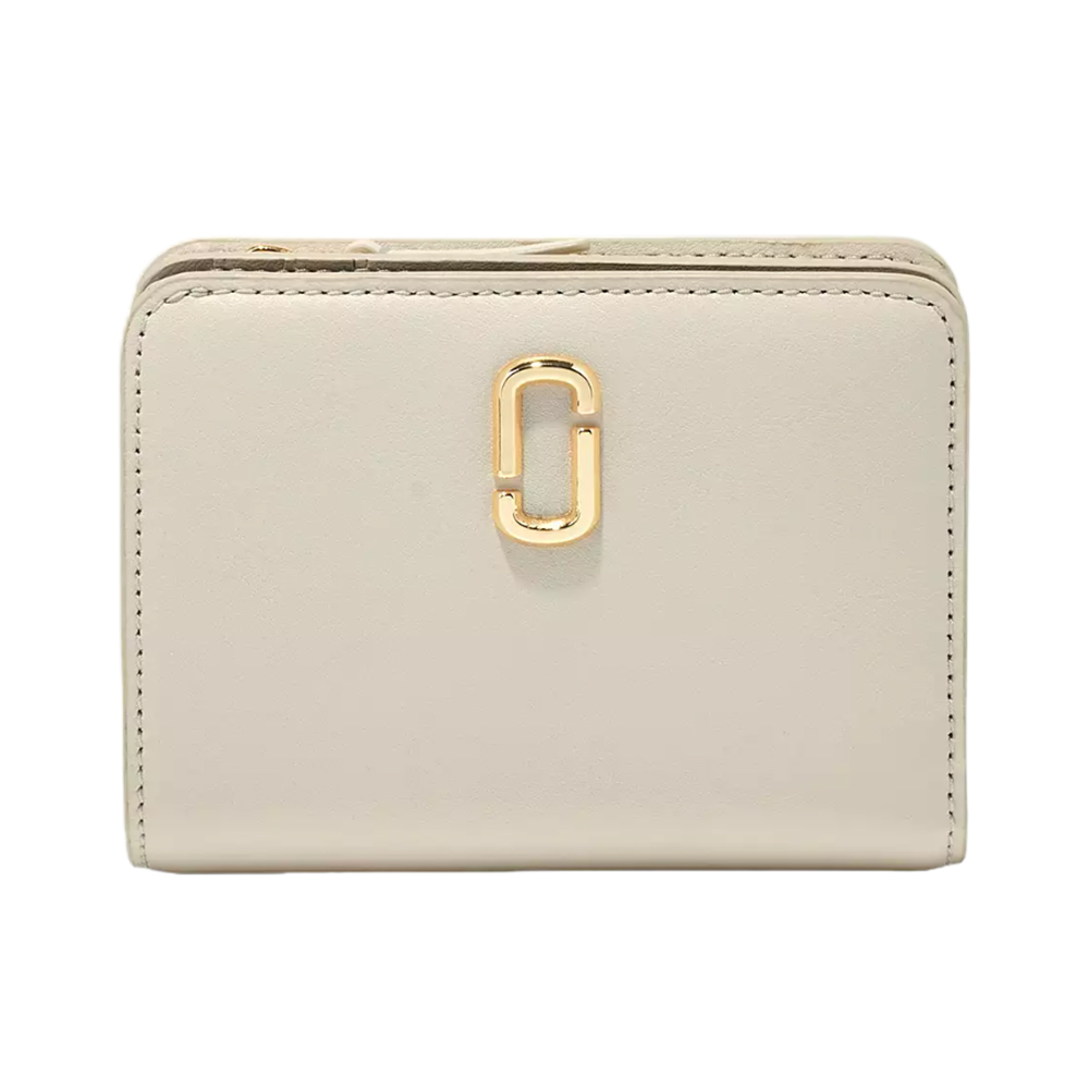 Marc Jacobs The J Marc Mini Compact Wallet Cloud White – voilà.id