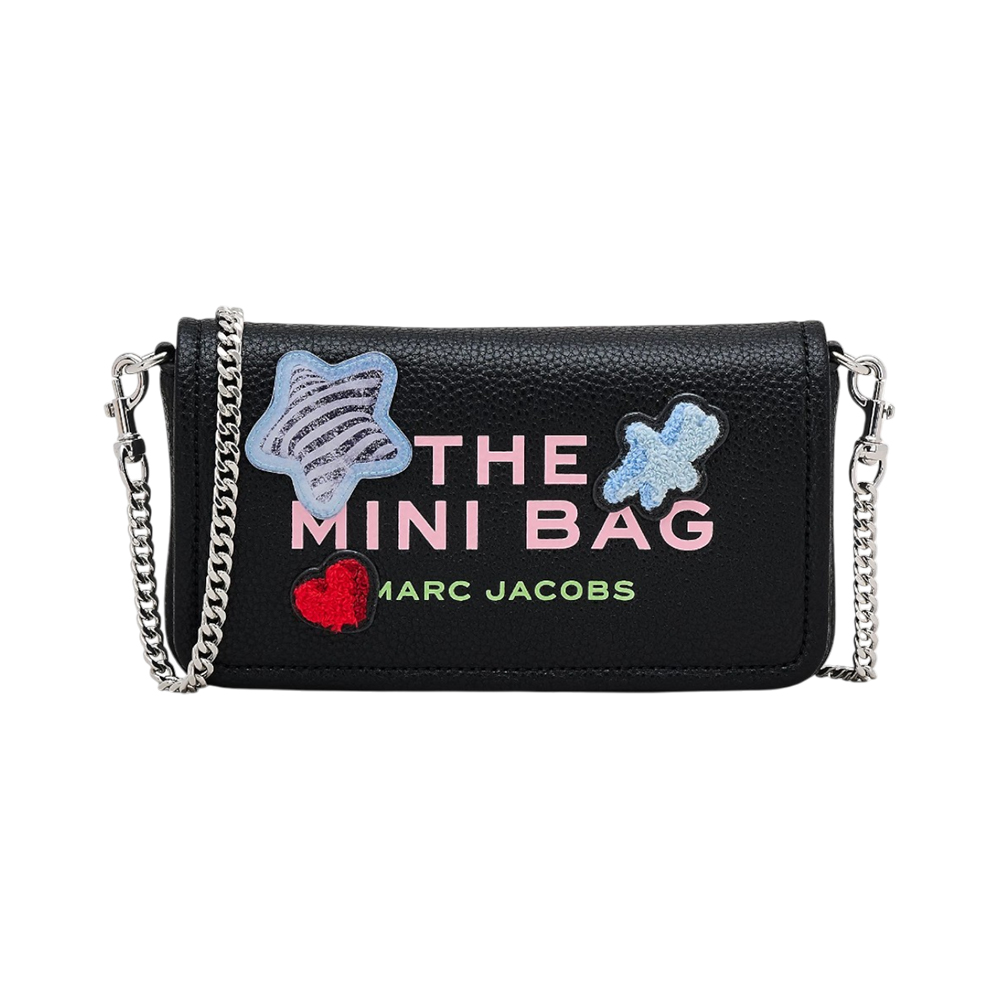 Marc Jacobs The Sticker Patch Mini Chain Bag Black Shw – voilà.id