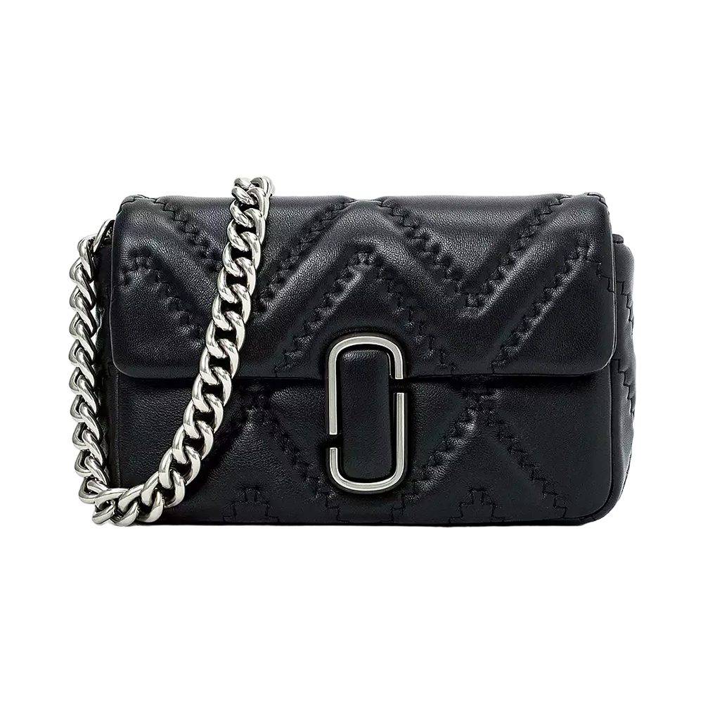 Marc Jacobs The Quilted Leather J Marc Shoulder Bag Black – voilà.id