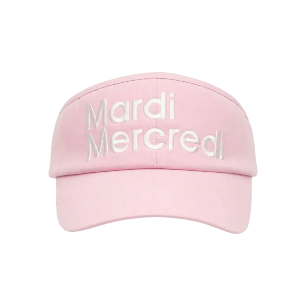 Mardi Mercredi Logo Sun Visor Pink Ivory – voilà.id