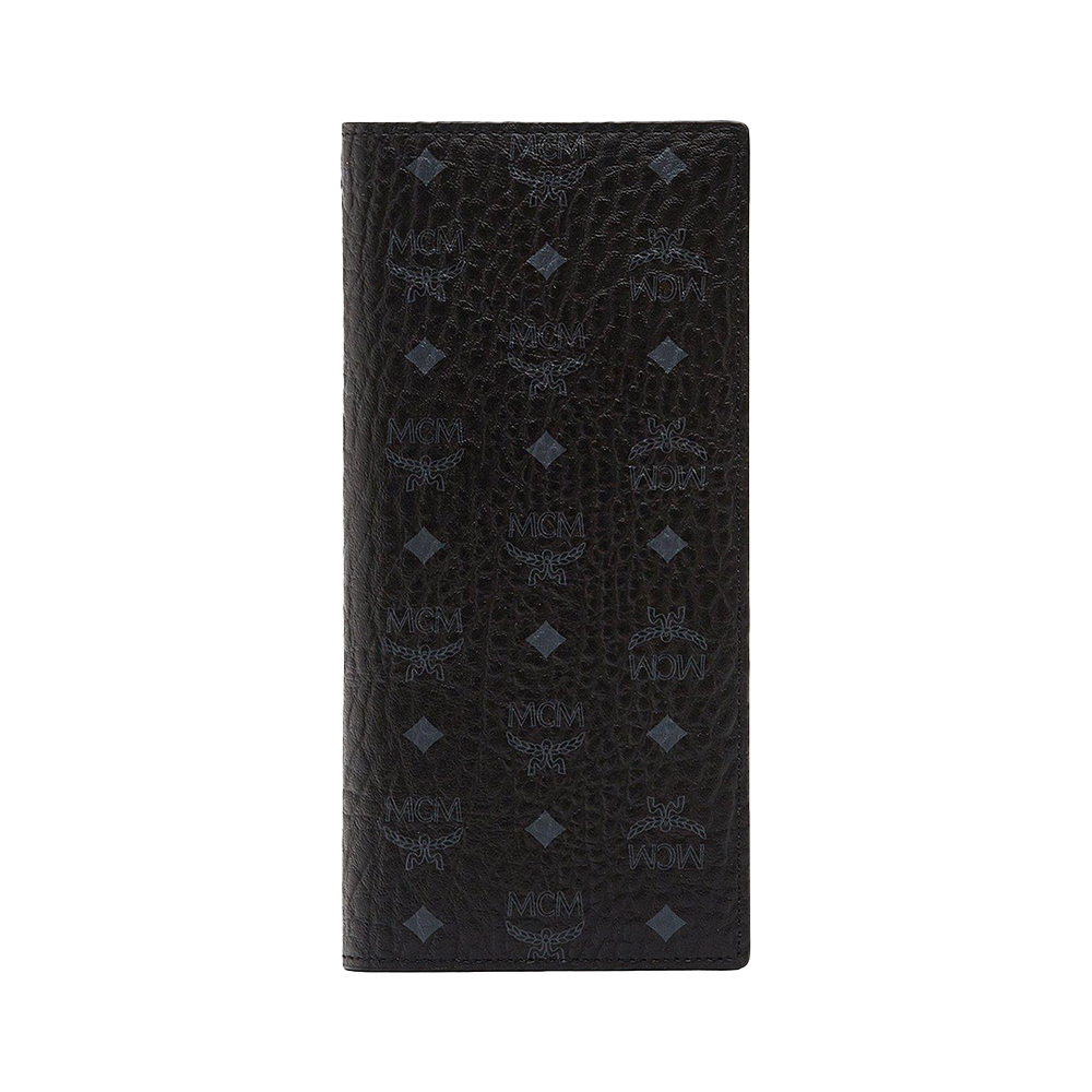 MCM Large Continental Bifold Wallet in Visetos Original Black – voilà.id