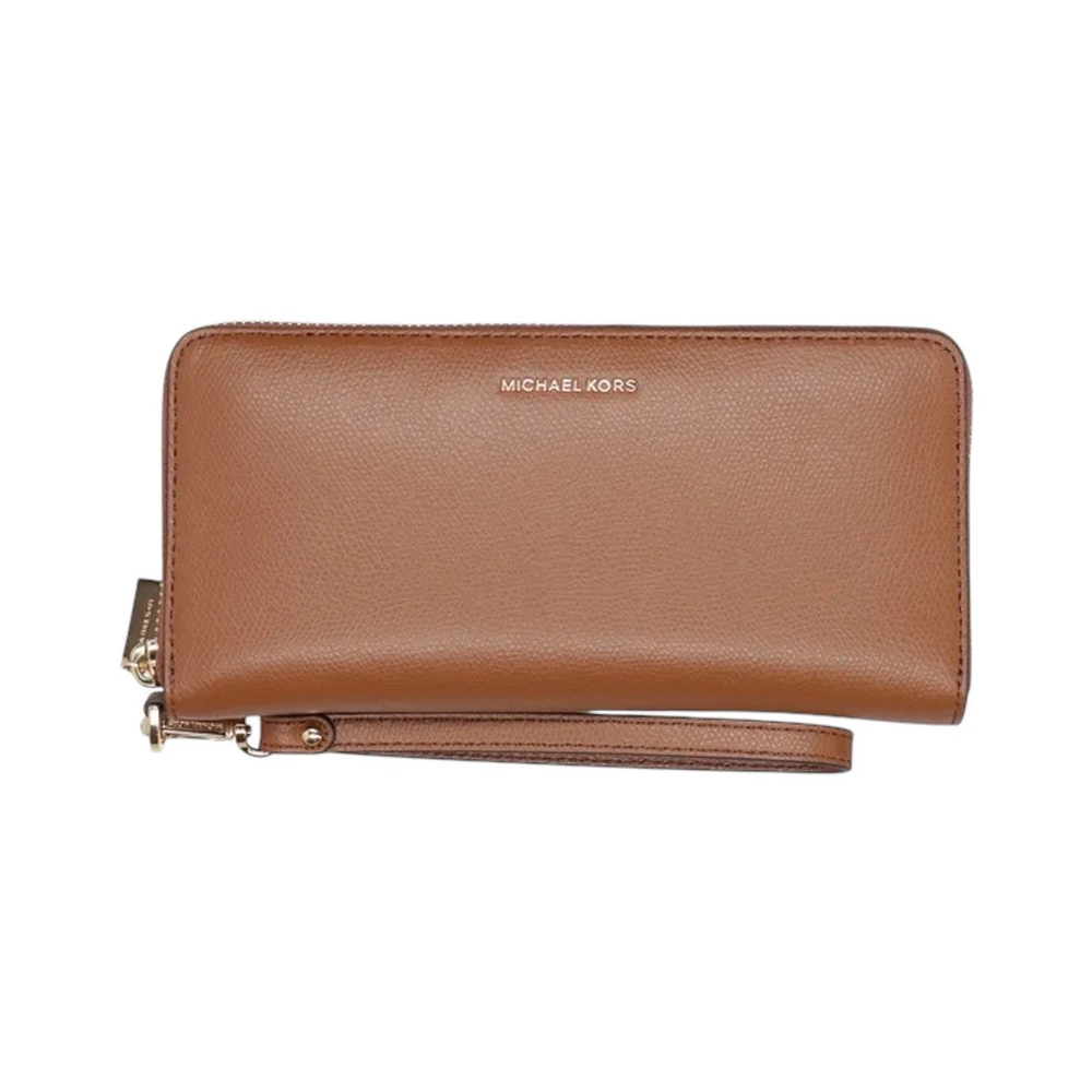 Michael Kors Jet Set Travel Large Leather Continental Wallet Luggage ...