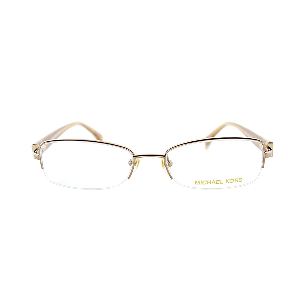 Michael Kors Metal MK312 239 Semi-Rimless Eyeglasses Gold Taupe – voilà.id