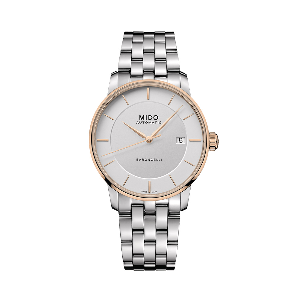 Mido Baroncelli Signature Gent Automatic Silver Dial Stainless Steel Strap – voilà.id