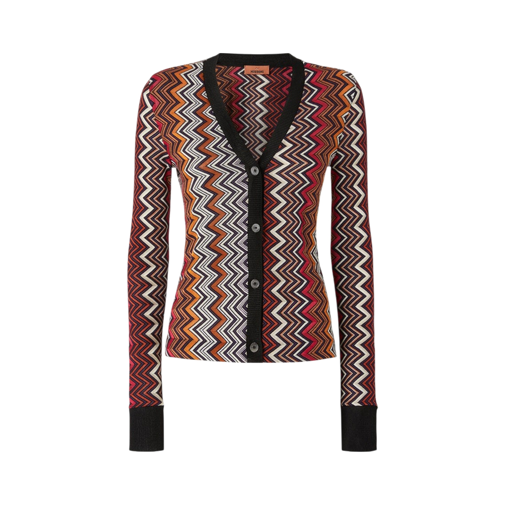 Missoni Zigzag Viscose and Wool V-neck Cardigan Multicoloured – voilà.id