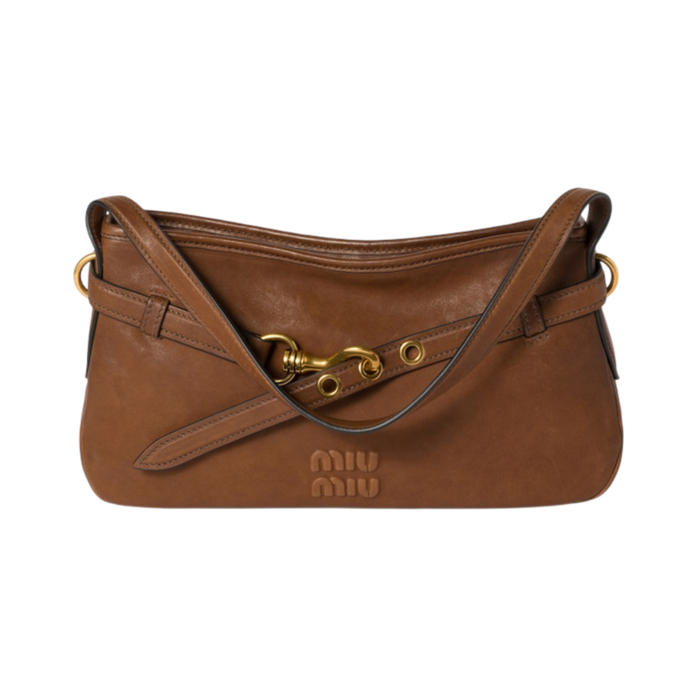 Miu Miu Aventure Nappa Leather Bag Oak – voilà.id