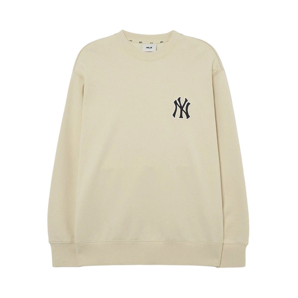 MLB Classic Monogram Big Logo Sweatshirt NY Yankees Beige – voilà.id