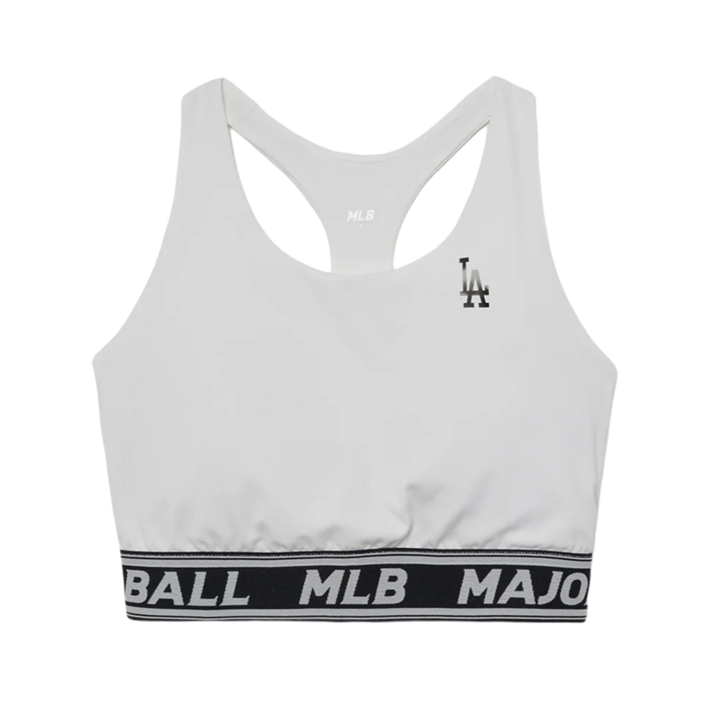 MLB Basic Athleisure Lettering Bandpoint Crop Top Los Angeles Dodgers ...