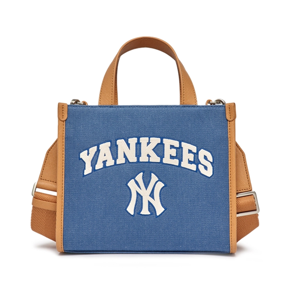 MLB NY Yankees Varsity Canvas Mini Tote Bag Beige/Black – voilà.id