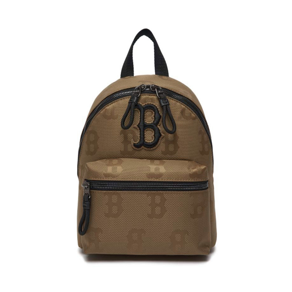 MLB Boston Redsox Monogram Nylon Jacquard Mini Backpack Brown – voilà.id