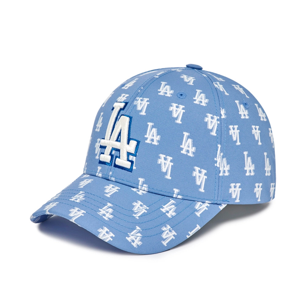 MLB LA Dodgers Monogram Classic Structured Ball Cap Light Blue – voilà.id