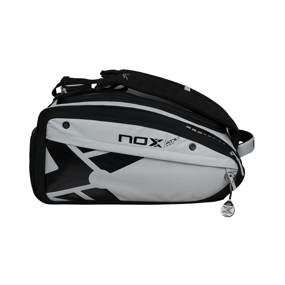 Nox AT10 Competition XL Compact Padel Racket Backpack Grey/Black – voilà.id