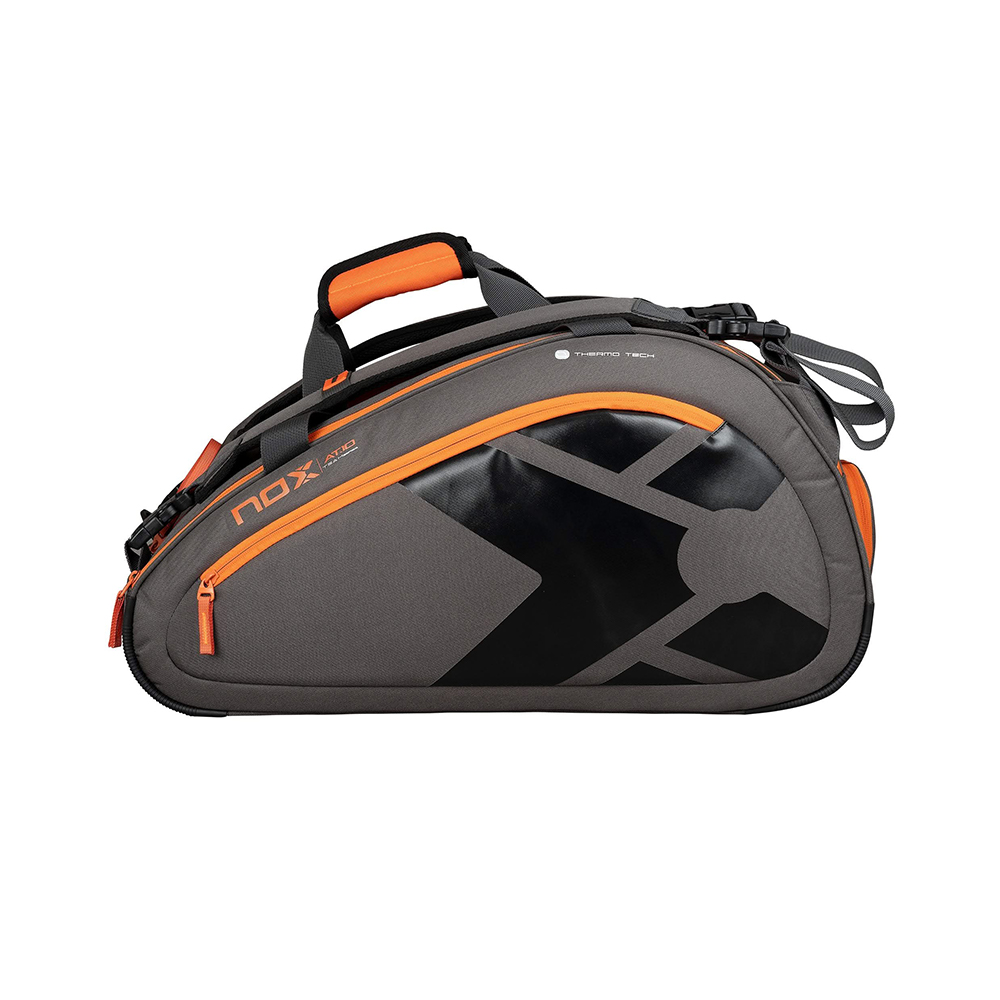 Nox AT10 Team Padel Racket Backpack Grey/Orange – voilà.id