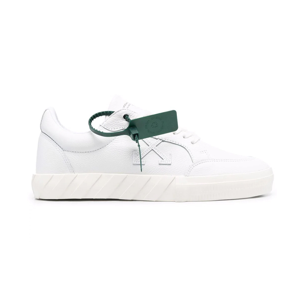 Off-White Low Vulcanized Leather Sneakers All White Men – voilà.id