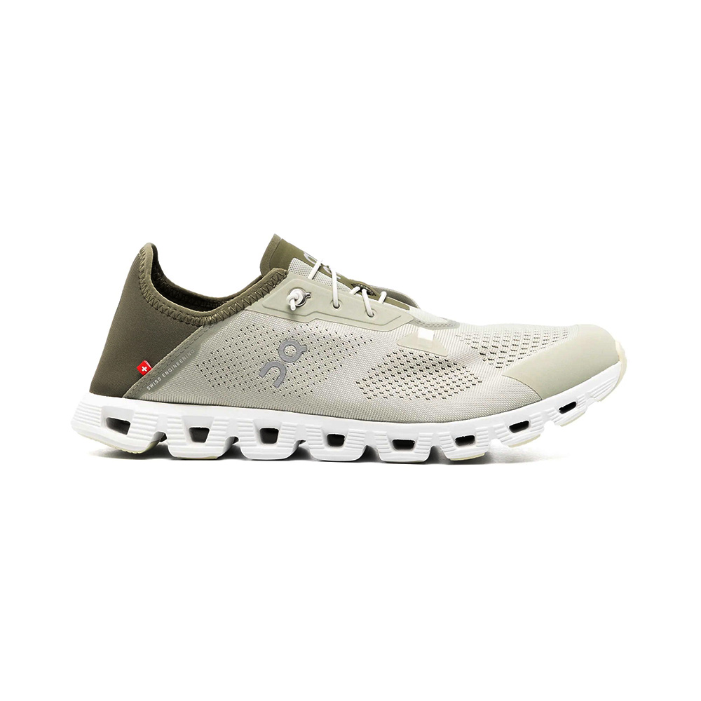 ON Cloud 5 Coast Running Sneakers Chalk Olive Men – voilà.id