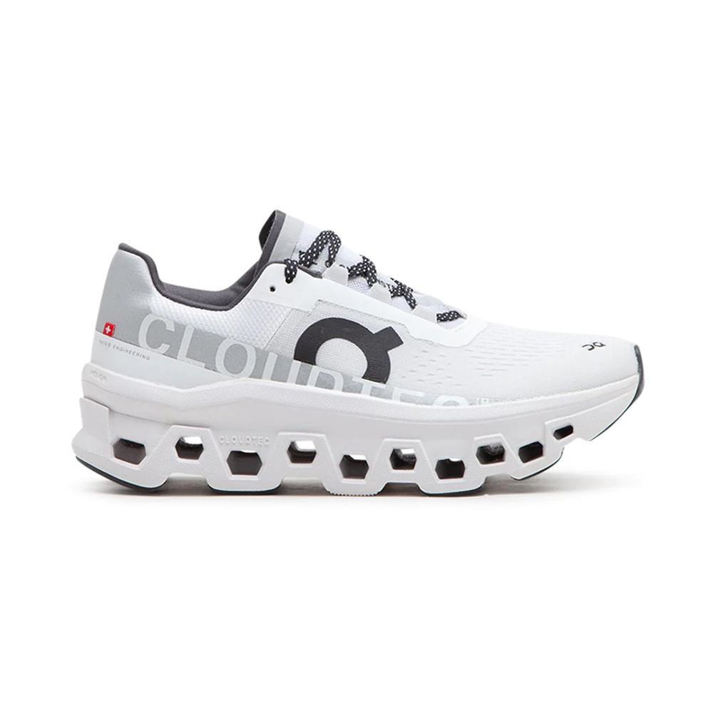 ON Cloudmonster Running Sneakers All White Women – voilà.id