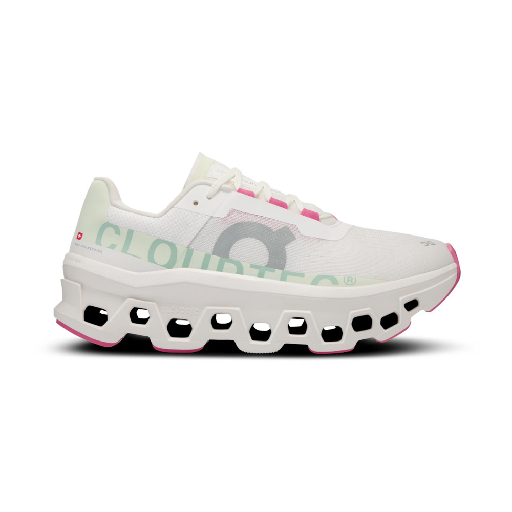ON Cloudmonster Running Sneakers All White Women – voilà.id