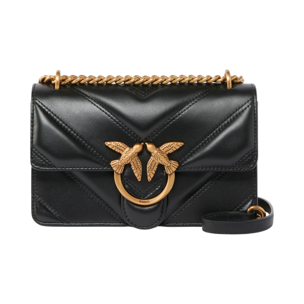 Pinko Love One Mini Light Shoulder Bag Black – voilà.id