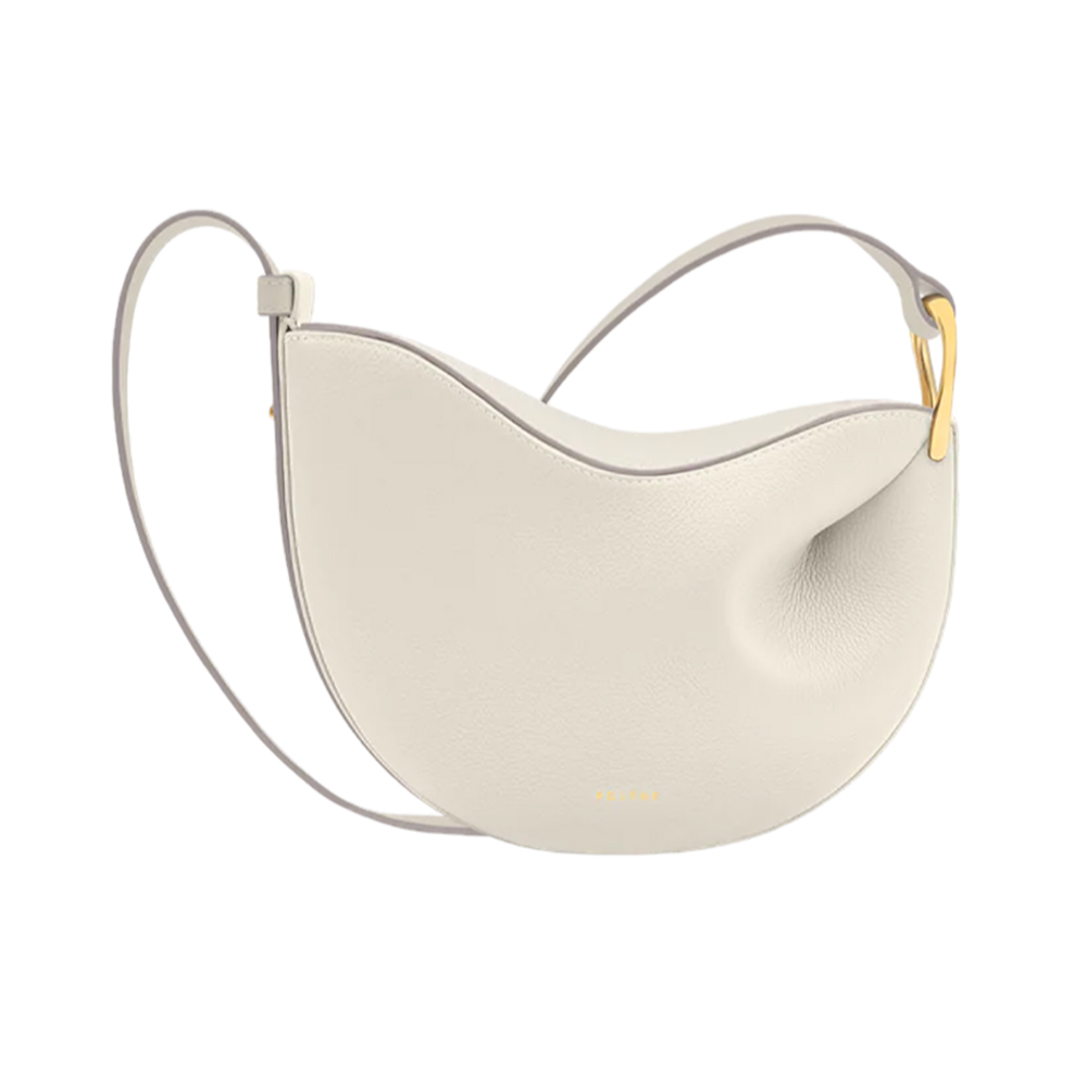 Polène Tonca Crossbody Bag Grained Leather Craie – voilà.id