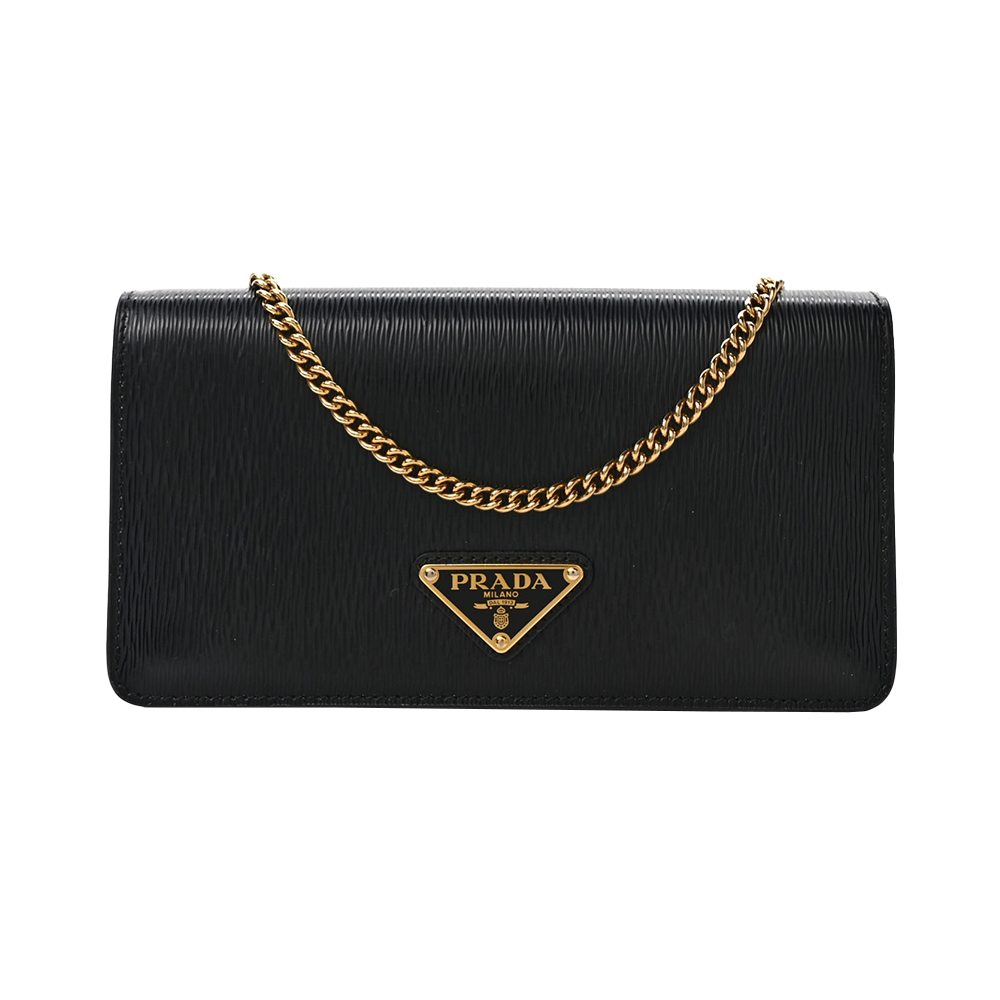 Prada Miniborse Vitello Move Wallet On Chain Black – voilà.id