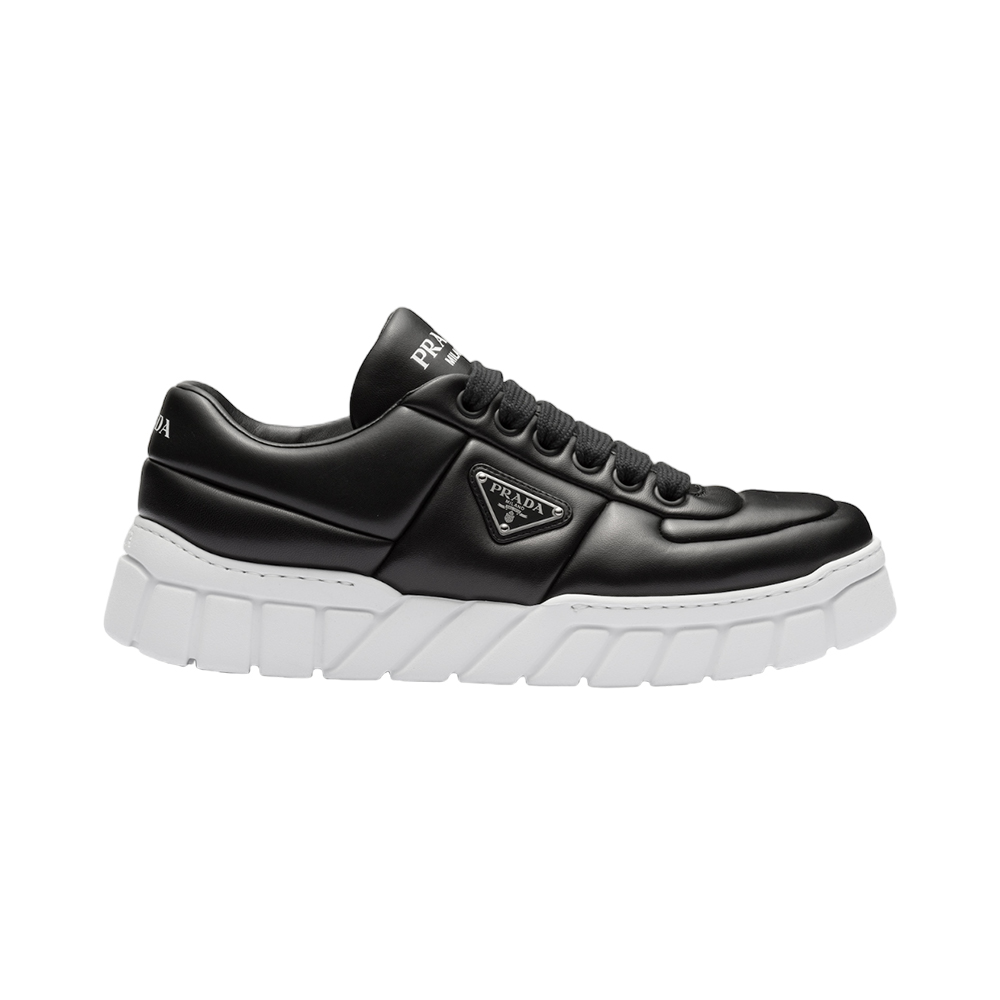 Prada Padded Nappa Leather Sneakers Black – voilà.id