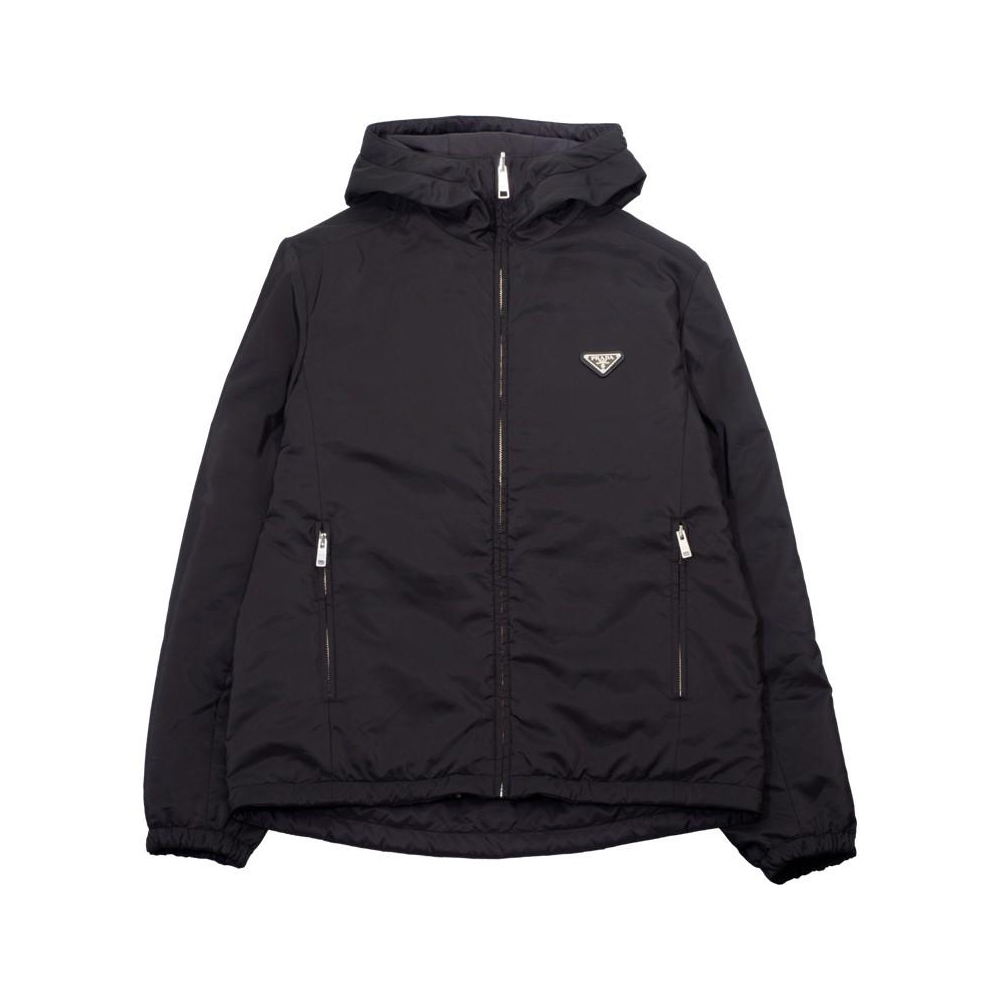 Prada Triangle Logo Reversible Jacket Black – voilà.id