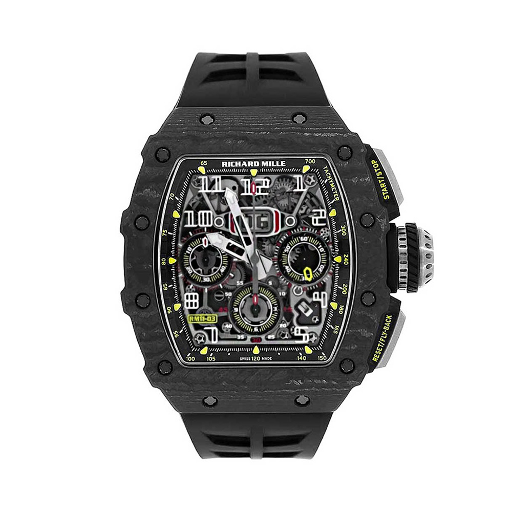 Richard Mille Automatic Flyback 44 - RM11-03 Chronograph Black Rubber ...