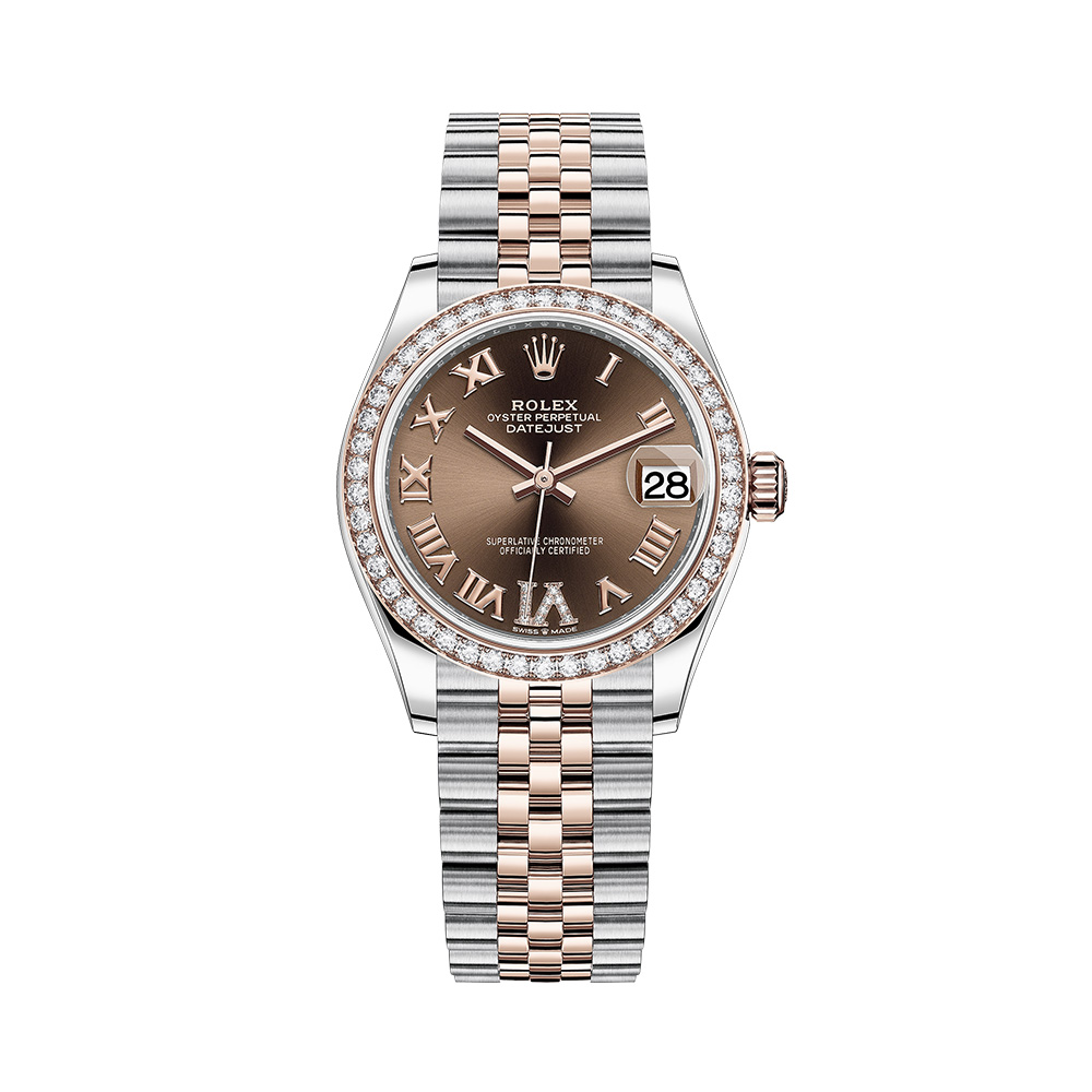 Rolex Datejust 31 - 278381RBR VI Choco Steel-RG Jubilee – voilà.id