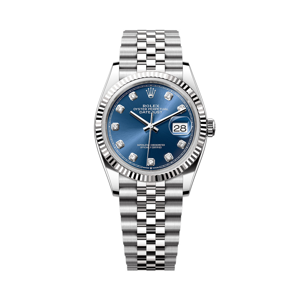 Rolex Datejust 36 - 126234 Bright Blue Diamond Jubilee – voilà.id