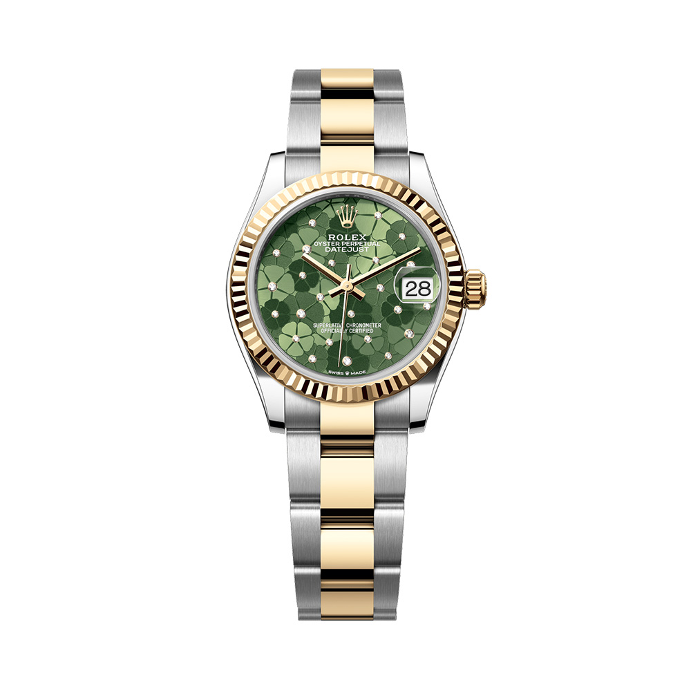 Rolex Datejust 31 - 278273 Green Floral Oystersteel-YG – voilà.id