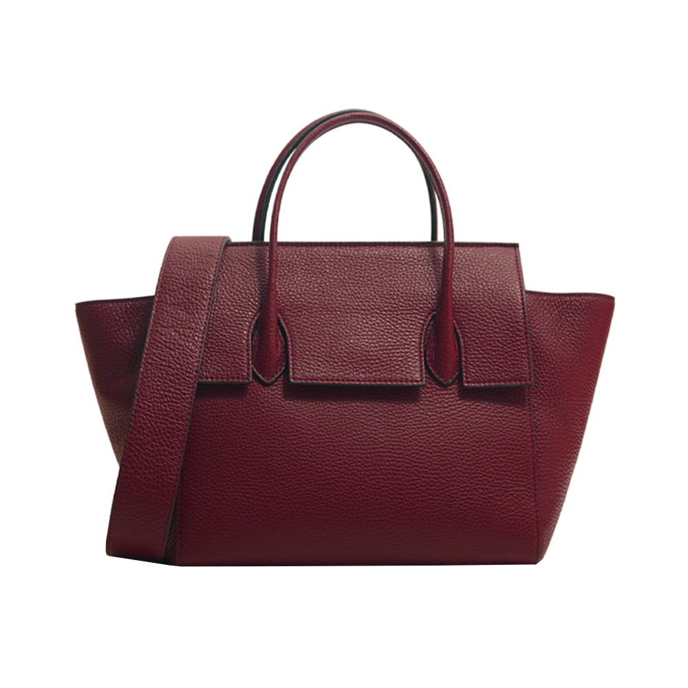 Rounn Felice Flap 26 Handbag Grained Cremisi – voilà.id