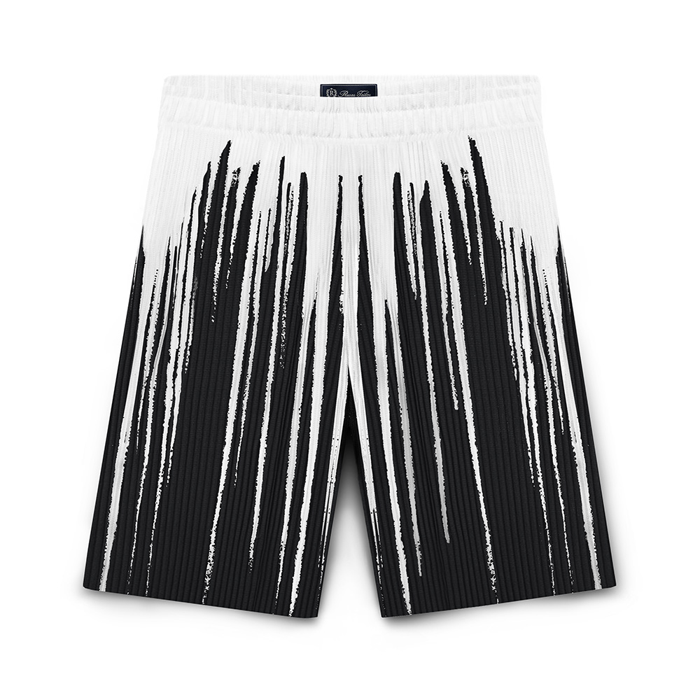 RUCAS Tailor “D’Rise Of Textured” Art Painting Shorts Black White ...