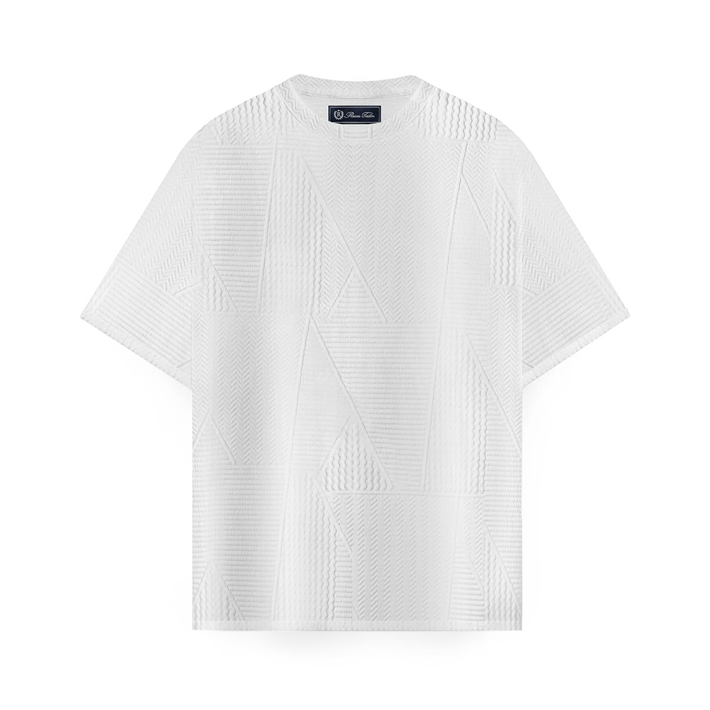 RUCAS Tailor Textured T-Shirt White – voilà.id