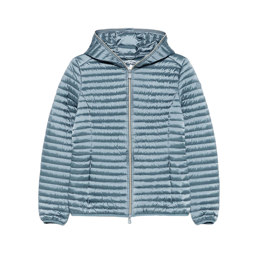 Save The Duck Alexa Animal Free Hooded Puffer Jacket Grey Blue – voilà.id