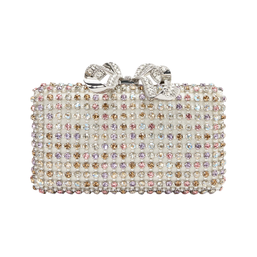 Self Portrait Multi Crystal Clutch Bag Flourish – voilà.id