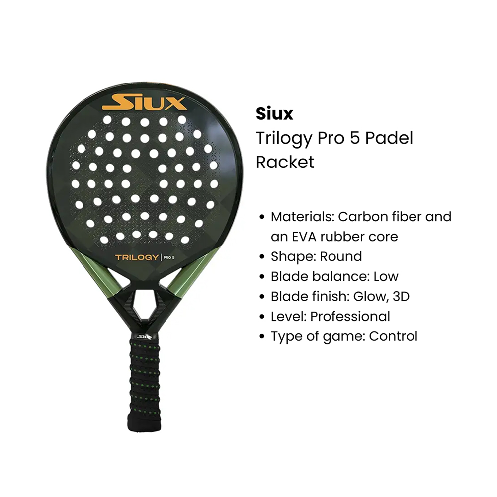 Siux Trilogy Pro 5 Padel Racket – voilà.id