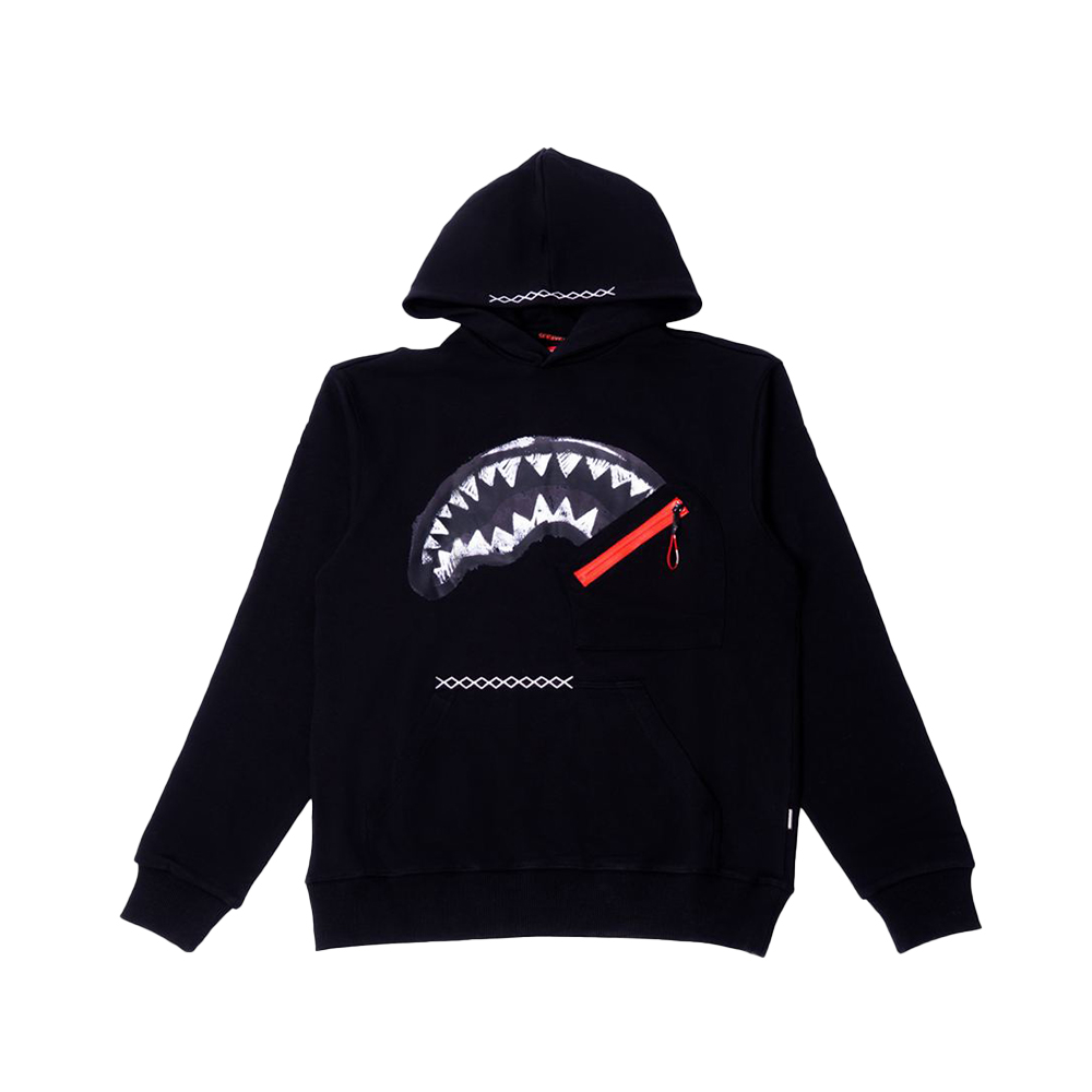 Sprayground Shark In The Pocket Hoodie Black – voilà.id