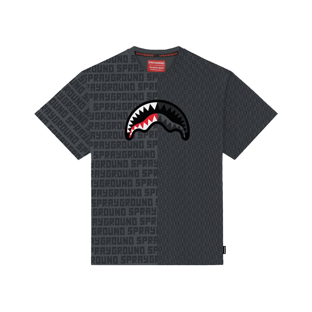 Sprayground Eclipse Split T-Shirt Black – voilà.id