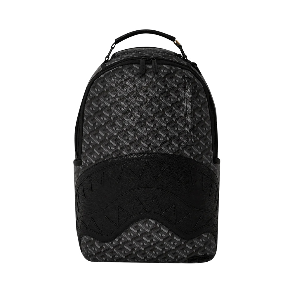 Sprayground Ze Shark Predator Backpack Black Silver – voilà.id