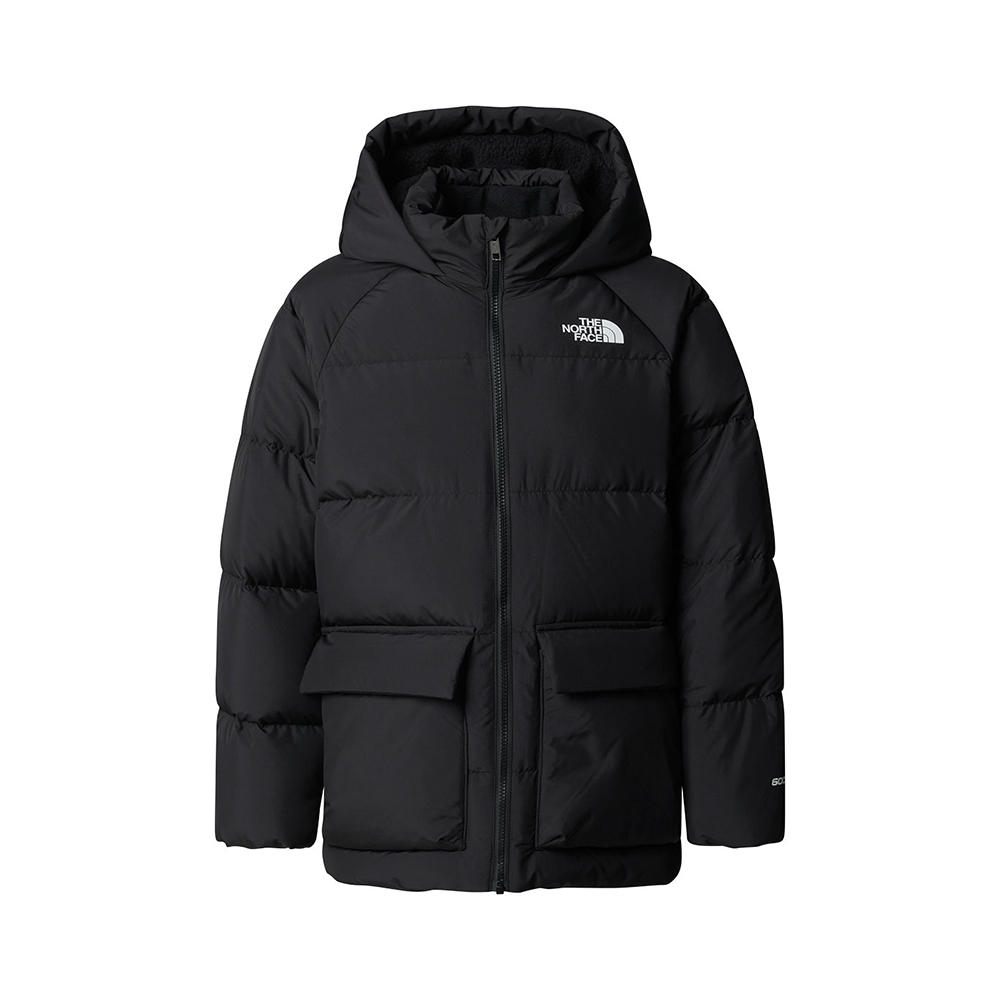 The North Face Kids Teen North Down Fleece Lined Short Parka Black ...