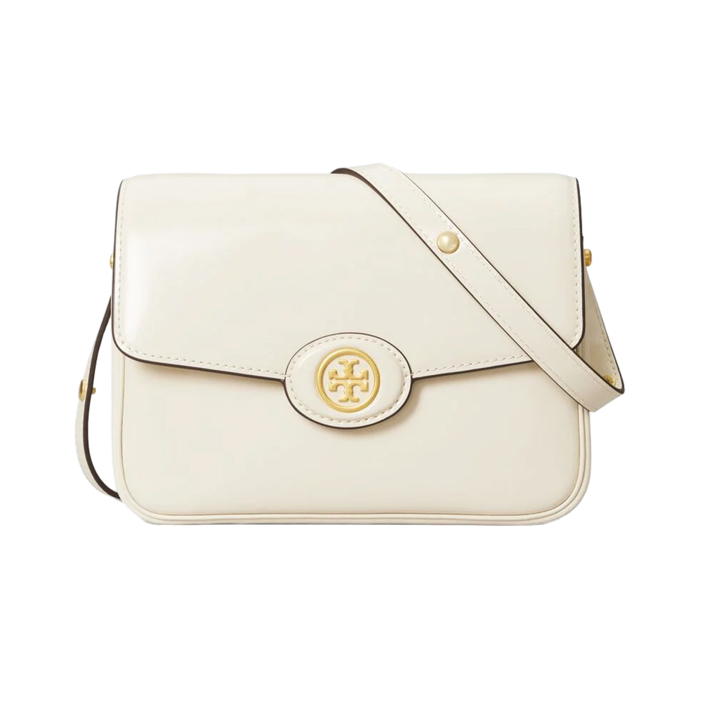 Tory Burch Robinson Spazzolato Convertible Shoulder Bag Shea Butter ...
